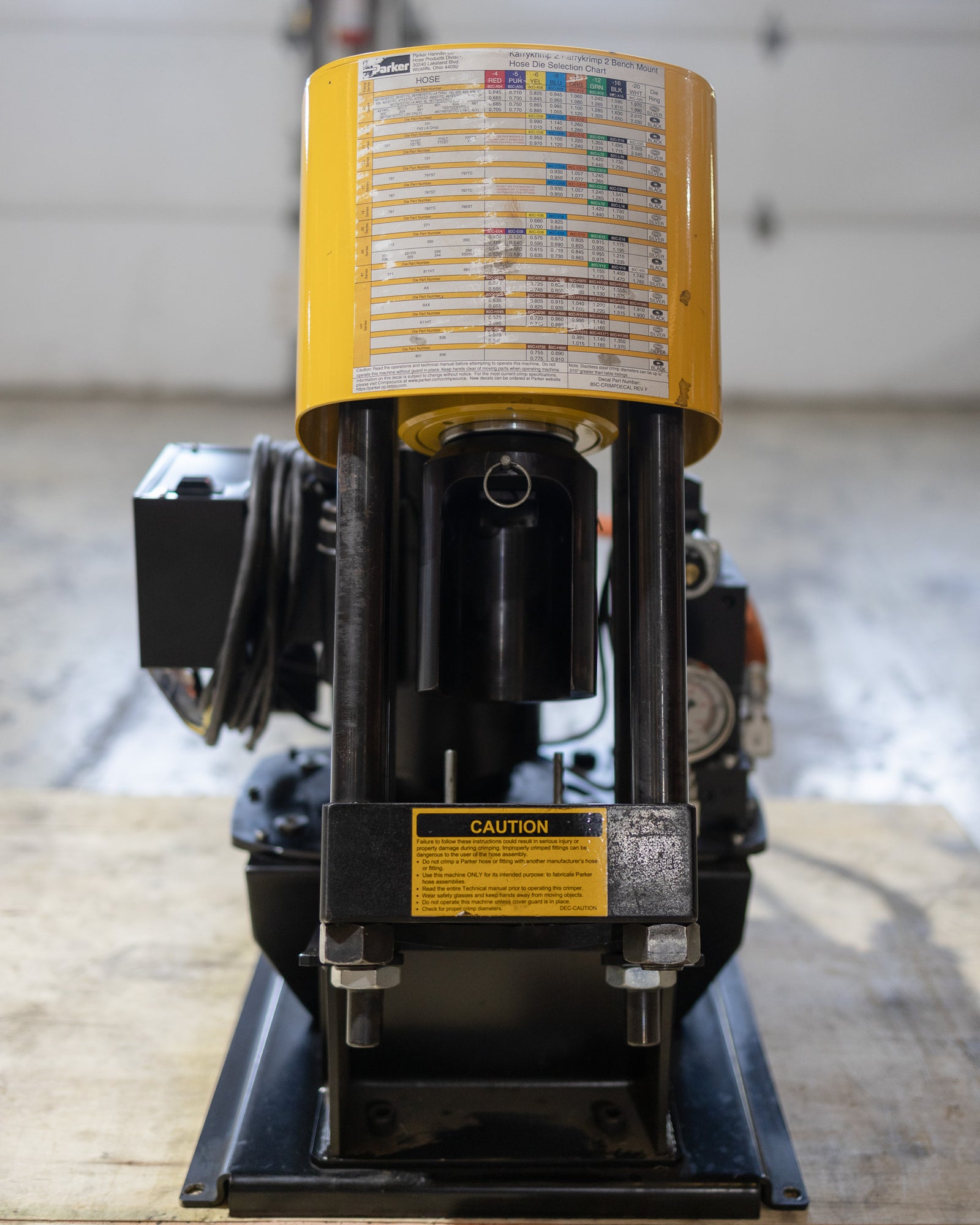 Parker KarryKrimp 2 Bench Mount (w/ 5 Dies & Electric Pump) *Requi